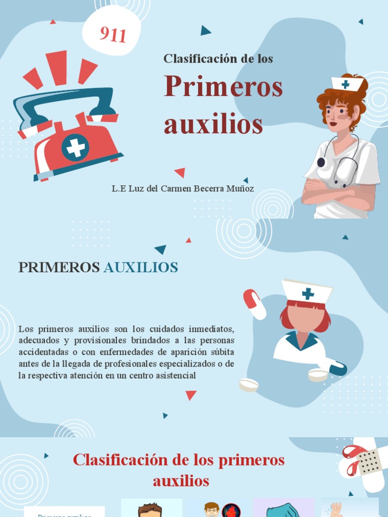 Clasificación y Etapas de Primeros Auxilios | PDF