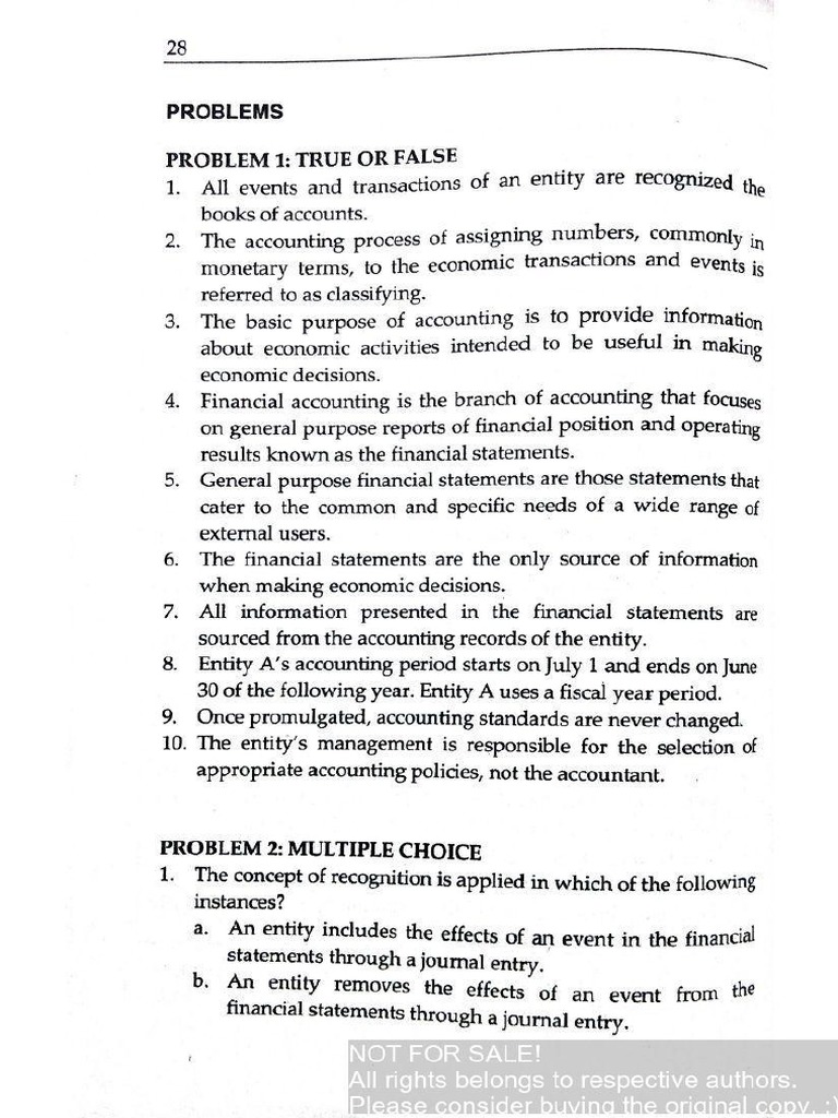 Cfas Chapter 1 Exercise | PDF