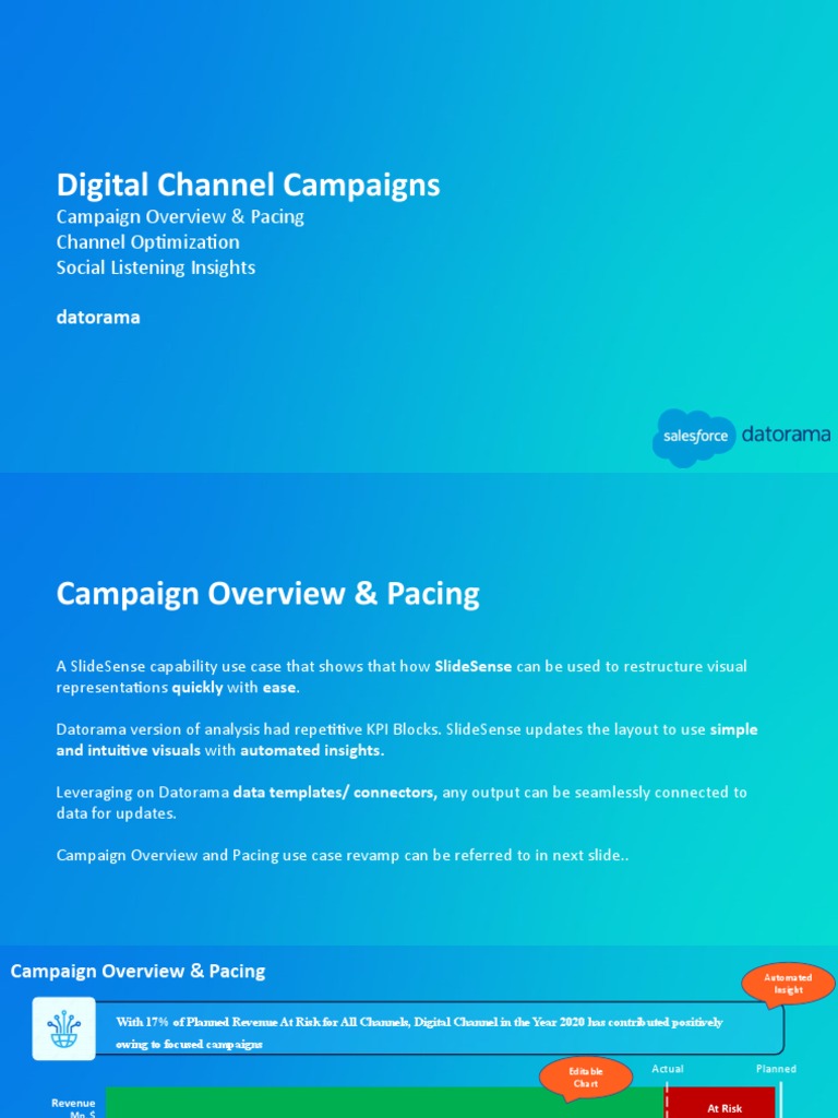 SlideSense Datorama | PDF | Page Layout | Return On Investment SlideSense Datorama | PDF | Page Layout | Return On Investment