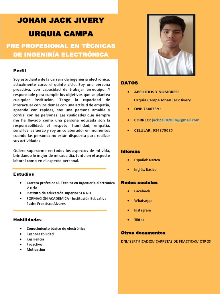 CV (Johan Urquia) | PDF