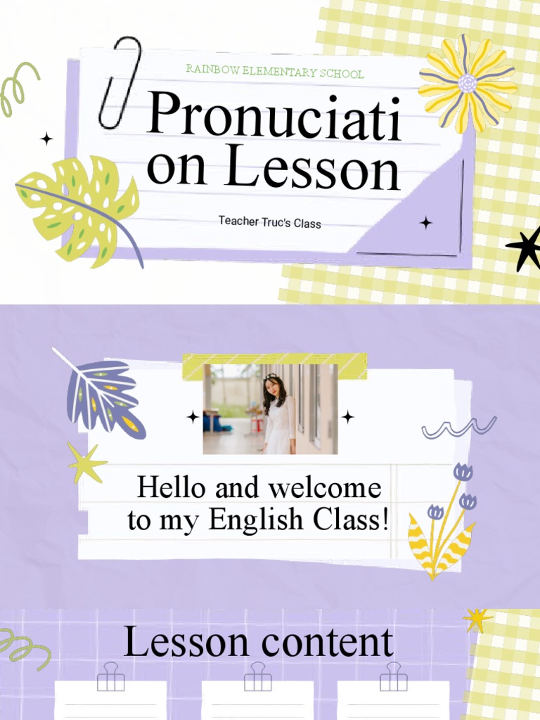 Pronunciation Lesson Plan: Teaching the Long Vowel Sounds /i:/, /ɪ ...
