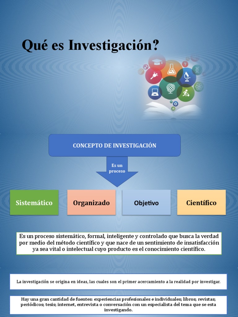 Qué es Investigación | PDF | Teoría | Método científico