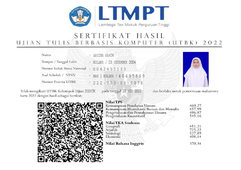 SERTIFIKAT_UTBK_LTMPT_222753080078 | PDF