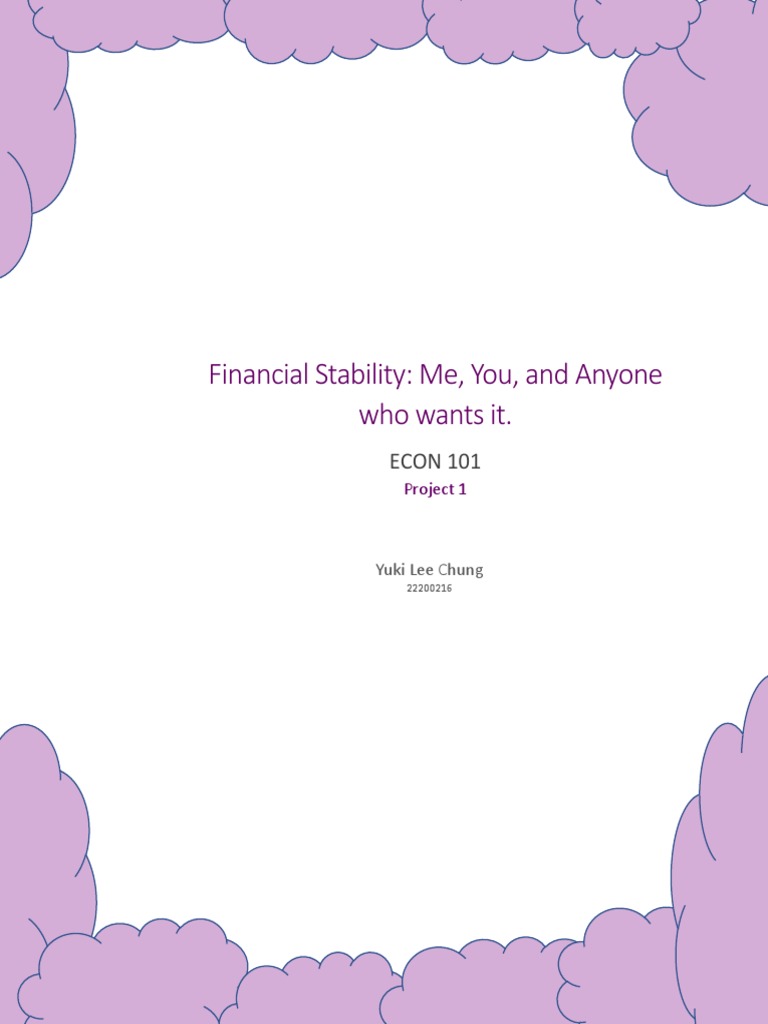 Financial Stability Pdf Money Debt