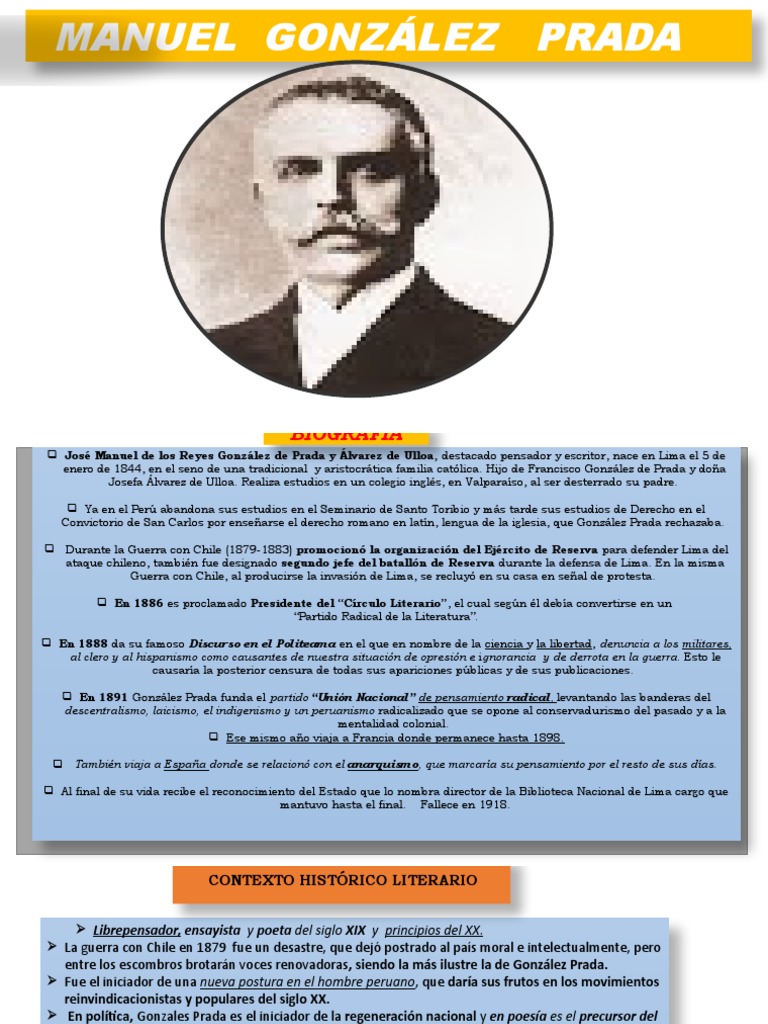 Manuel Gonzalez Prada. | PDF