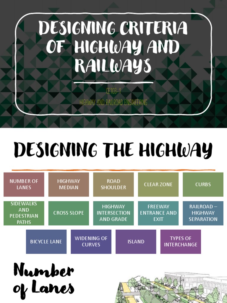 3-CE103-1 DESIGN CRITERIA FOR HIGHWAY AND RAILWAYS | PDF