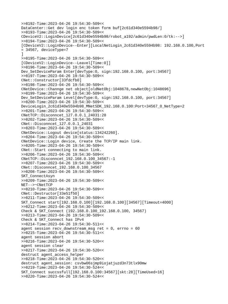 Device Login and Network Connection Establishment | PDF | Communications Protocols | Internet ...