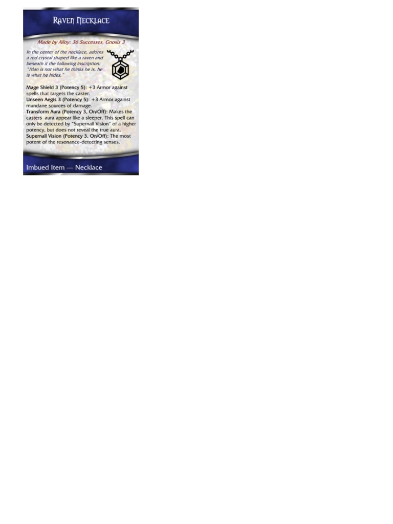 MtA Magic Item | PDF