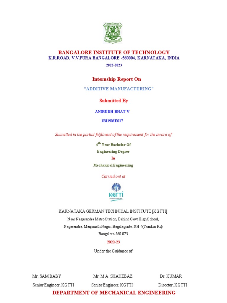 Kgtti Cover Page | PDF | Engineering | Business