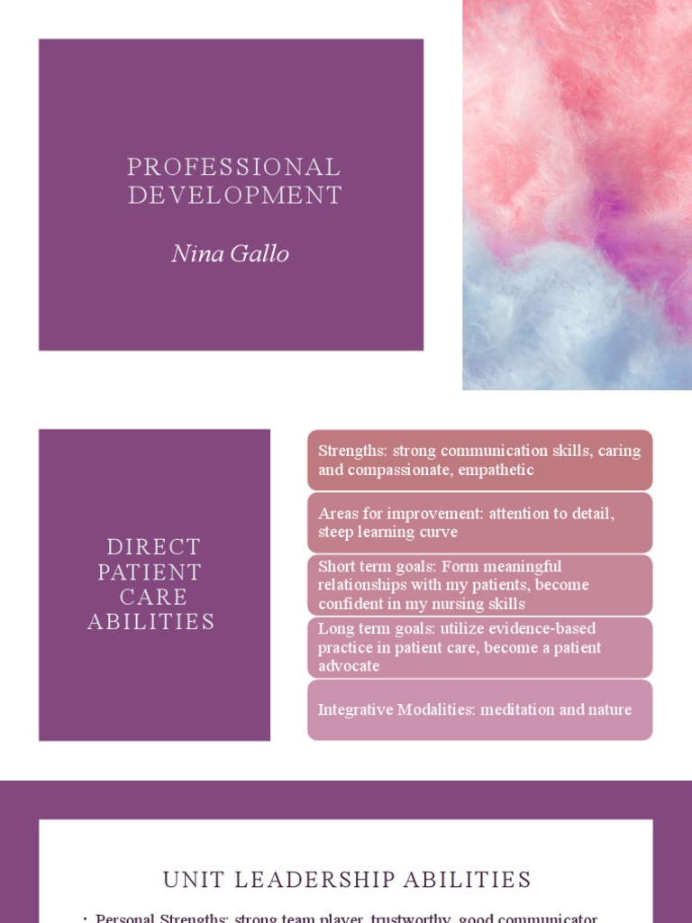 Professional Development | PDF | Nursing | Neonatal Intensive Care Unit