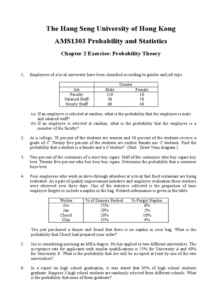 Chapter 2 Exercise | PDF | Survey Methodology | Sampling (Statistics)