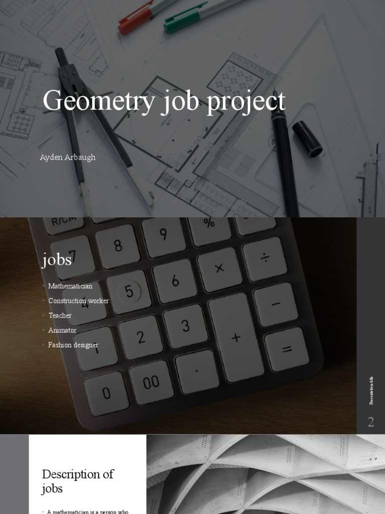 Geometry Job Project: Ayden Arbaugh | PDF | Teachers | Mathematician