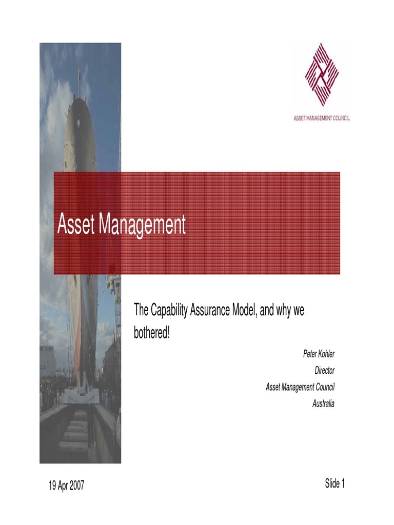 Asset Management Council 0902 Asset Management Model | PDF | Product ...
