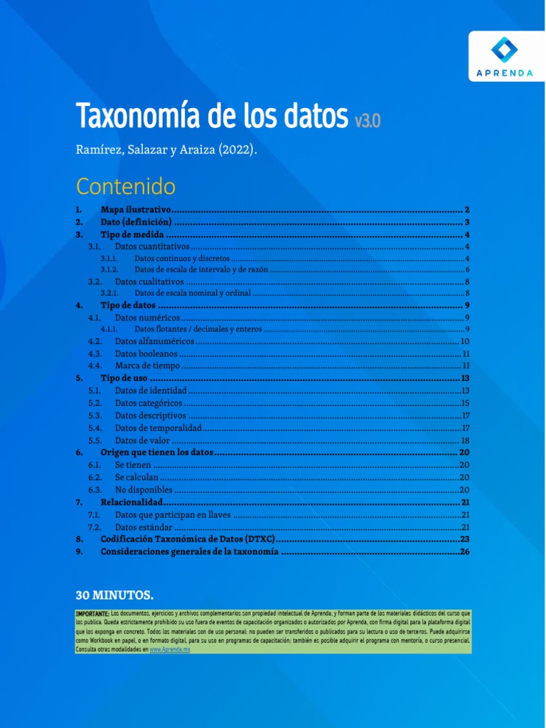 Taxonomía de Datos: Tipos y Medidas | PDF | Medición | Números