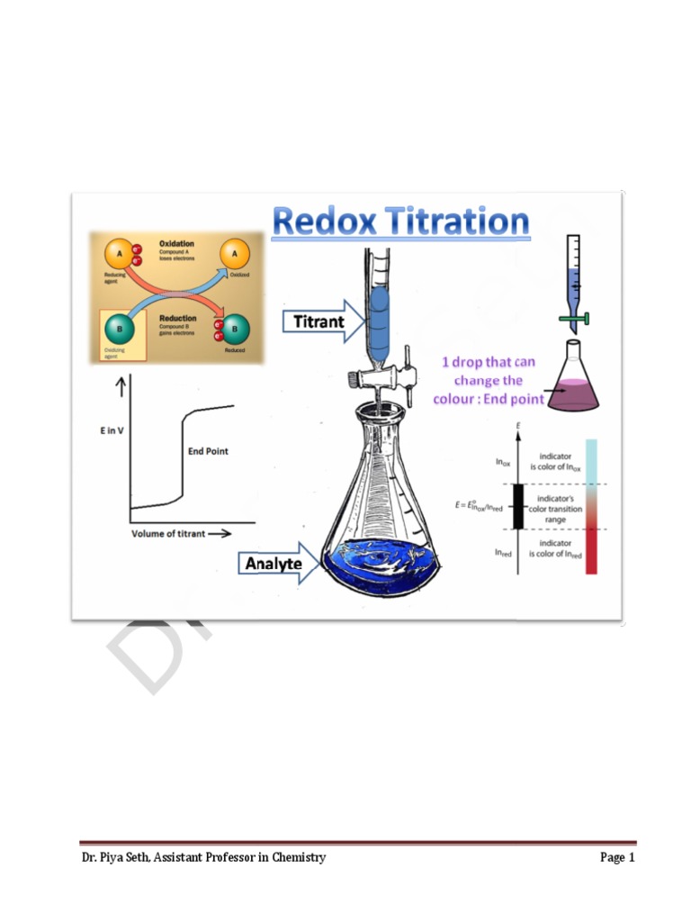 Redox Titration | PDF | Titration | Chemistry