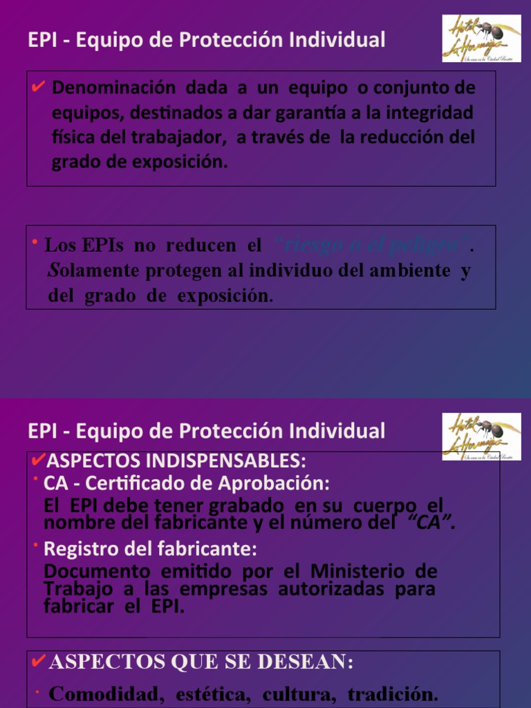 EPI - Equipo de Protección Individual | PDF | Sistema respiratorio ...