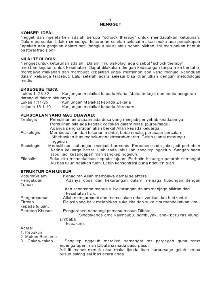 Terapi Tradisional untuk Keturunan | PDF