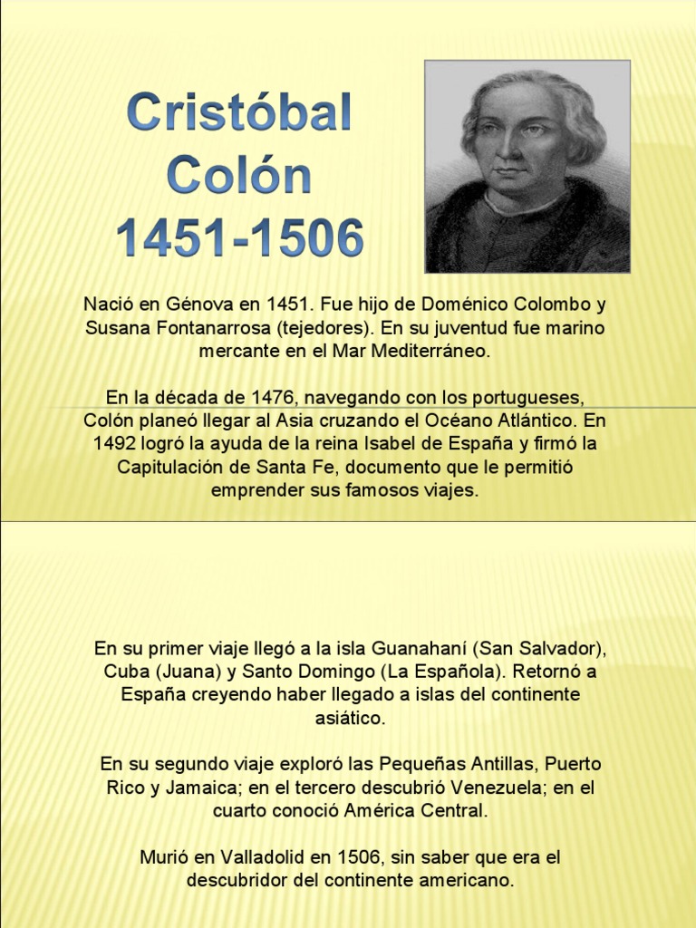 Cristobal Colon | PDF | Clásicos