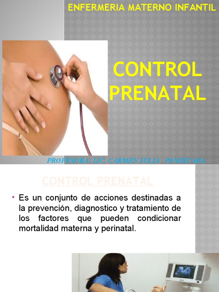Control Prenatal | PDF | El embarazo | Feto