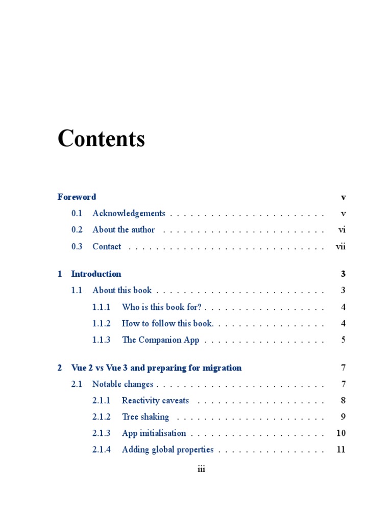 Vue The Road To Enterprise Table of Contents | PDF | Computing ...