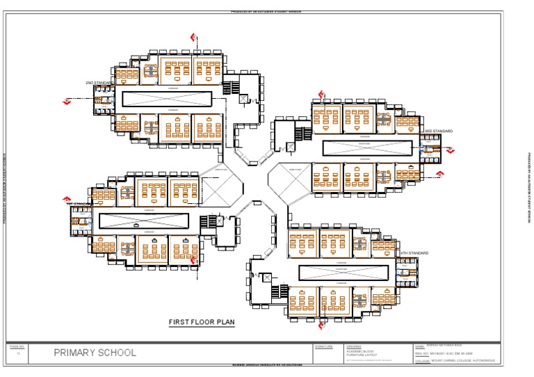 Primary School: First Floor Plan | PDF