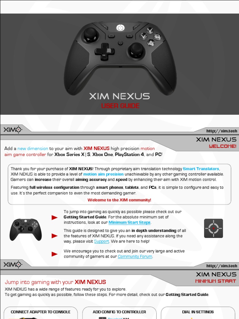 XIM NEXUS User Guide | PDF | Xbox | Usb