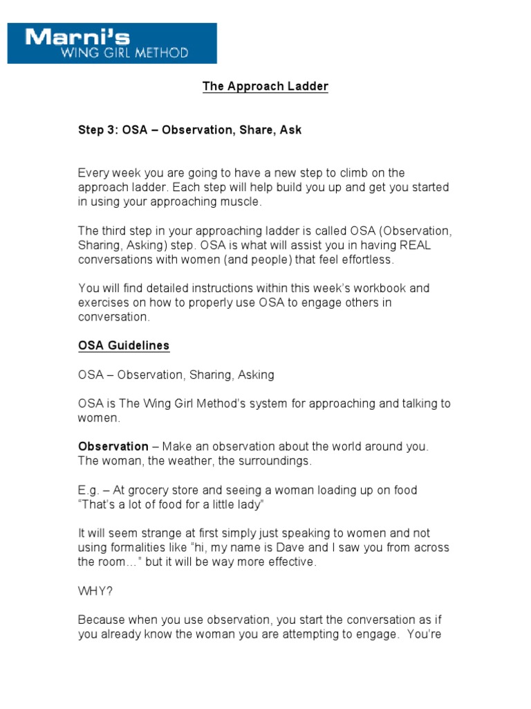 The Approach Ladder | PDF | Conversation | Communication