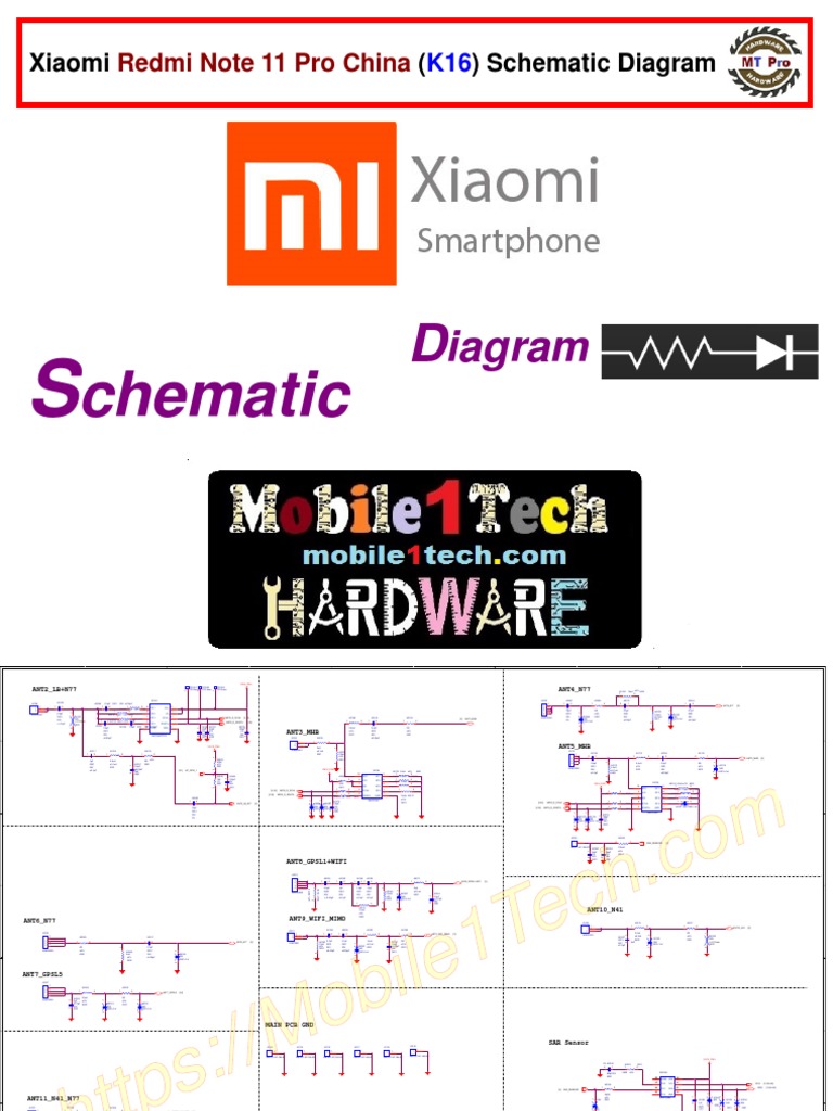 Redmi Note 11 Pro China (K16) Schematic Diagram | PDF | Infographics | Electronic Engineering