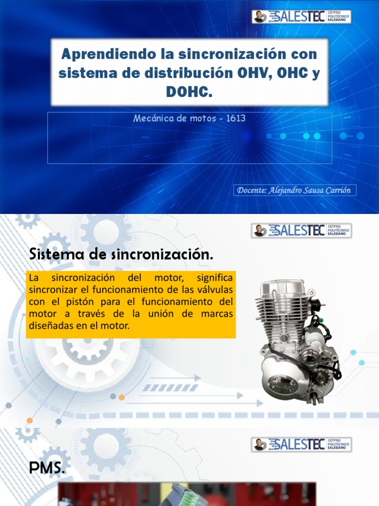 Aprendiendo La Sincronización Con Sistema de Distribución OHV, OHC y Dohc | PDF | Tecnología