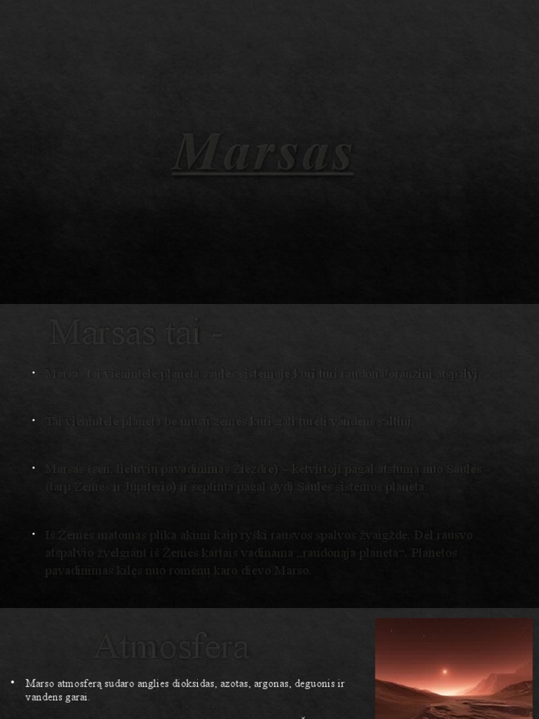 Marsas (Skaidrės) | PDF
