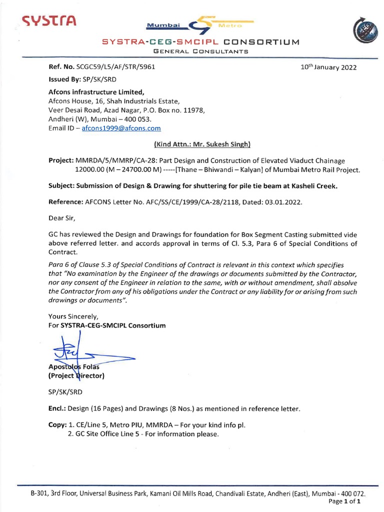 Shuttering For Pile Tie Beam at Kasheli Creek - Design & Drawing | PDF