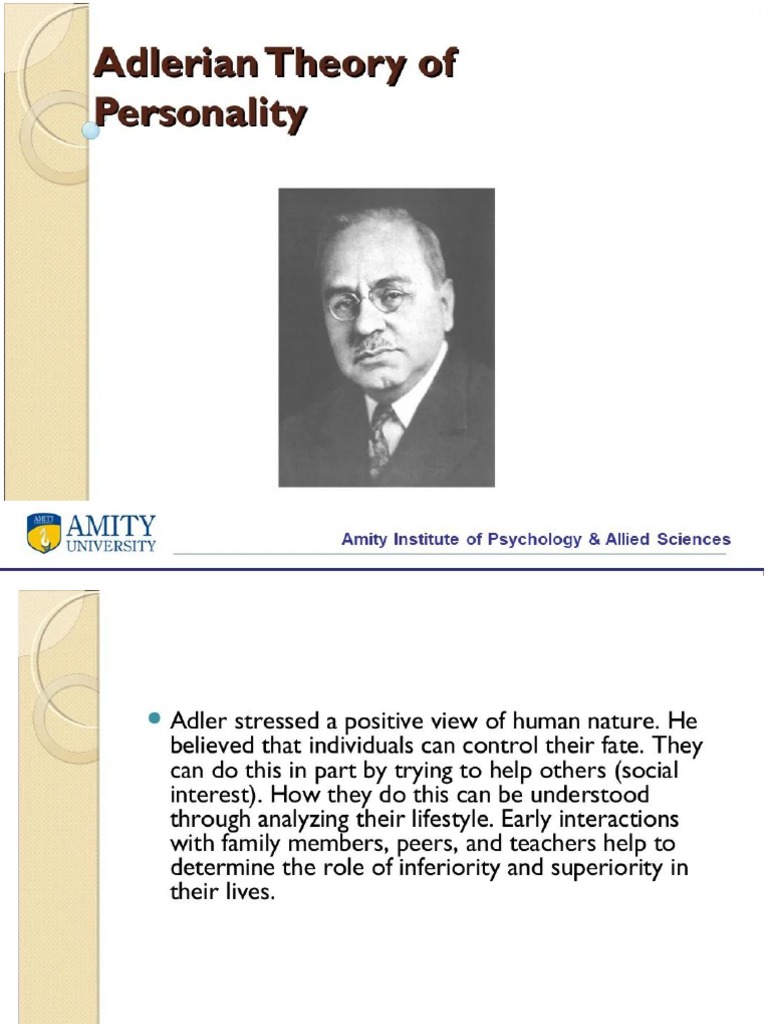 Adlerian Theory | PDF