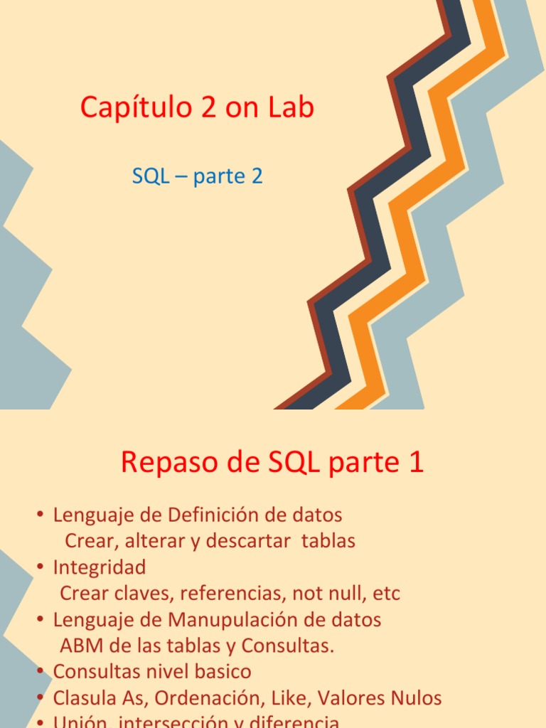 Capítulo 2 On Lab: SQL - Parte 2 | PDF | SQL | Pl / Sql