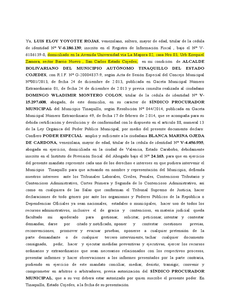 Poder General BLANCA OJEDA | PDF | Justicia | Crimen y violencia