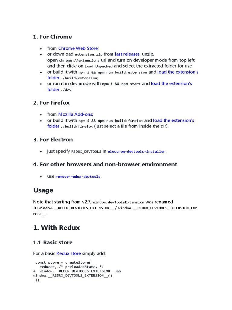 Redux Devtools | Download Free PDF | Microsoft Windows | Computing