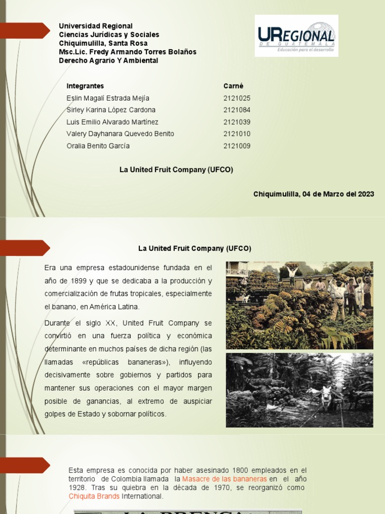Impacto de la United Fruit Company en América | PDF | Guatemala