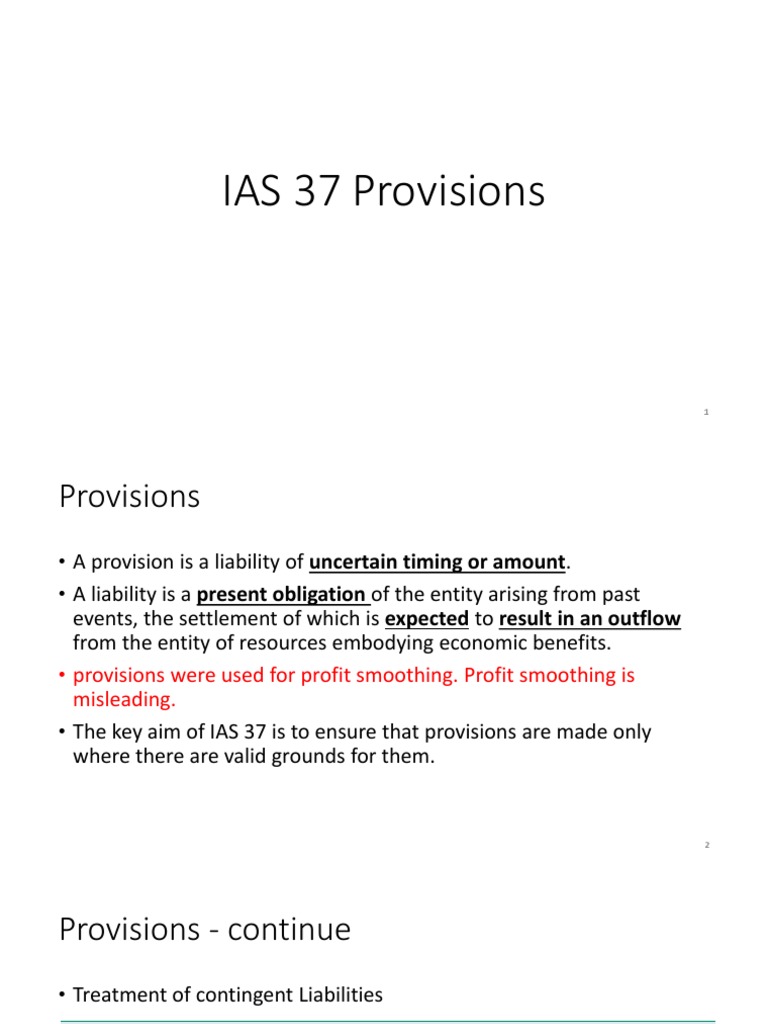A Comprehensive Summary of IAS 37 Provisions - Recognition, Measurement ...