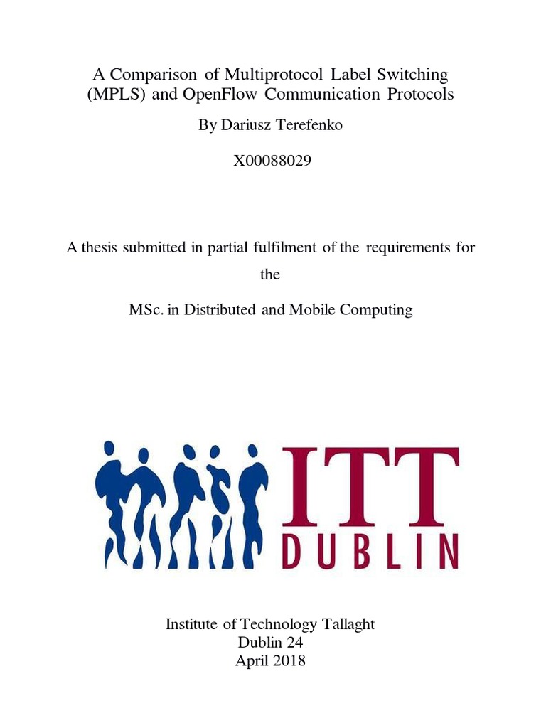 A Comparison of Multiprotocol Label Switching (MPLS) and Openflow ...