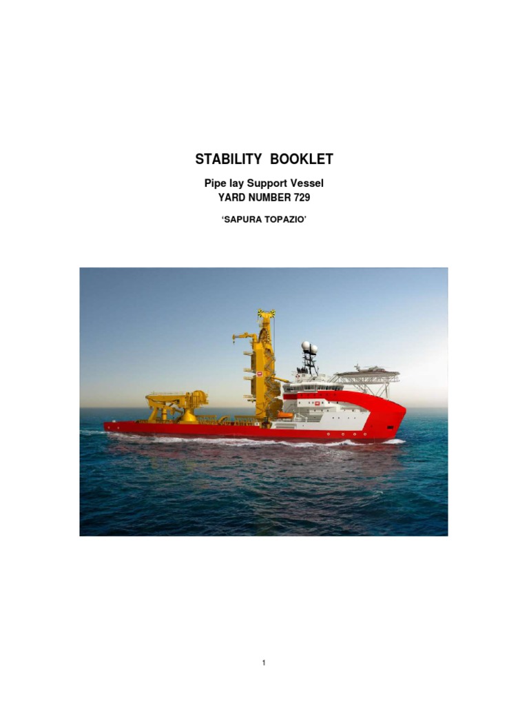 728-019-32-003 Stability Booklet - Compressed | PDF | Naval Architecture | Shipping