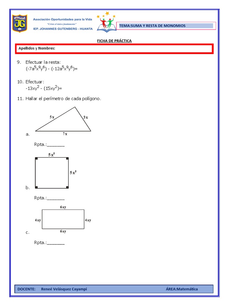 Ficha de Practica 25-04-2023-2do-Secundaria | PDF