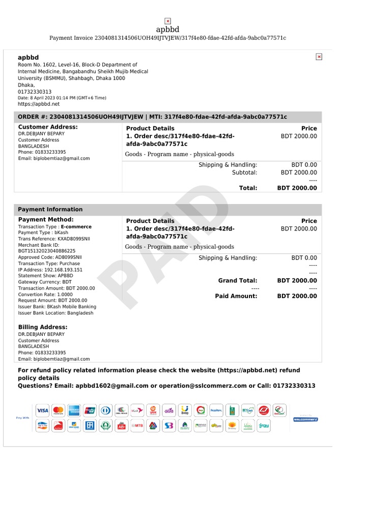 2304081314506UOH49IJTVJEW | PDF | Payments | Services (Economics)