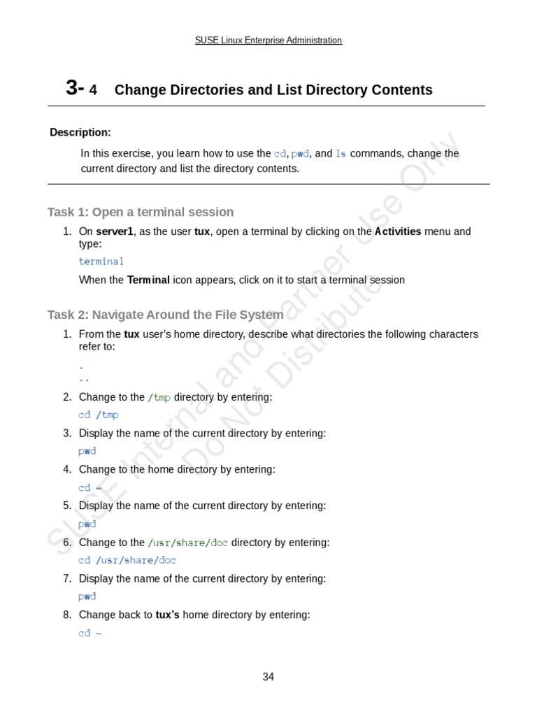 SLE201v15 Lab Exercise 3.4 | PDF | Directory (Computing) | Computer File SLE201v15 Lab Exercise 3.4 | PDF | Directory (Computing) | Computer File