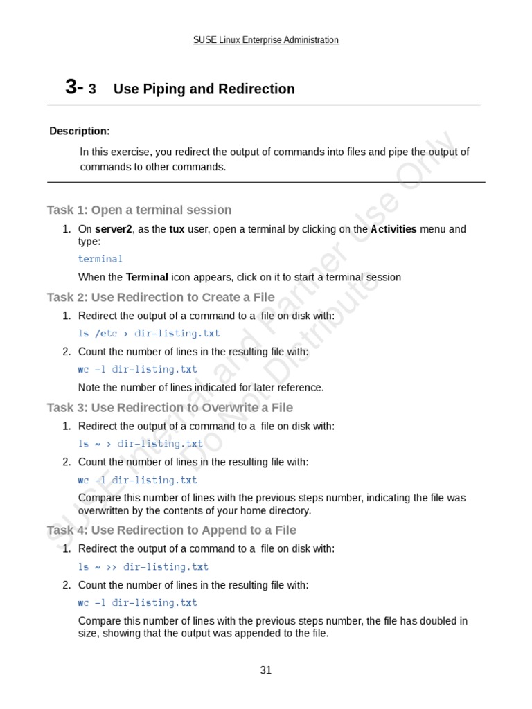 SLE201v15 Lab Exercise 3.3 | PDF | Computer File | Text File