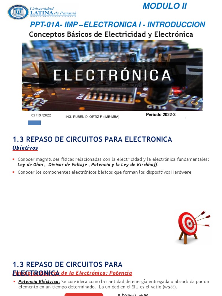 01B IMP-11 Electronica BASICA I - REPASO DE CIRCUITOS ELECTRICOS I | PDF | voltaje | Electrónica