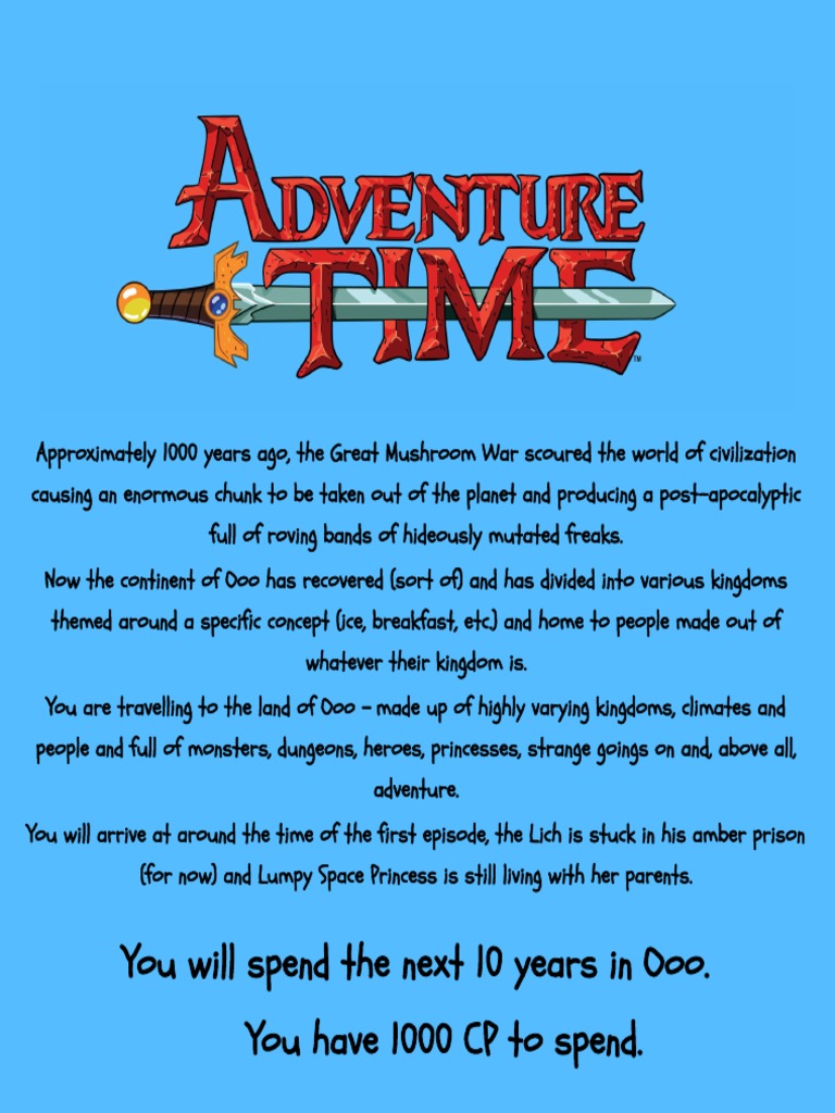 Jumpchain - Adventure Time | PDF | Magician (Fantasy)