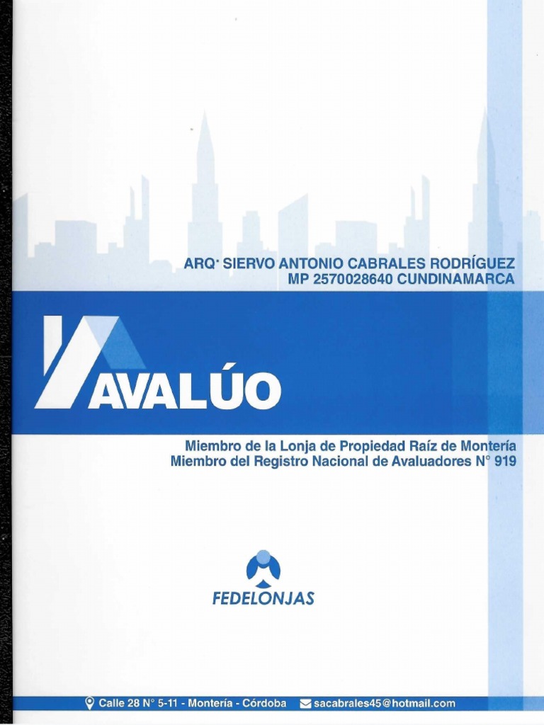 Avalúo Siervo Cabrales | PDF