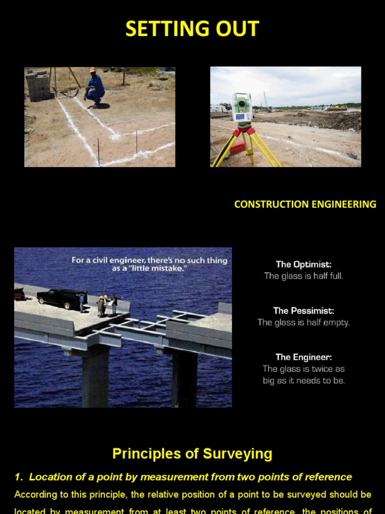 Setting Out: Construction Engineering | PDF