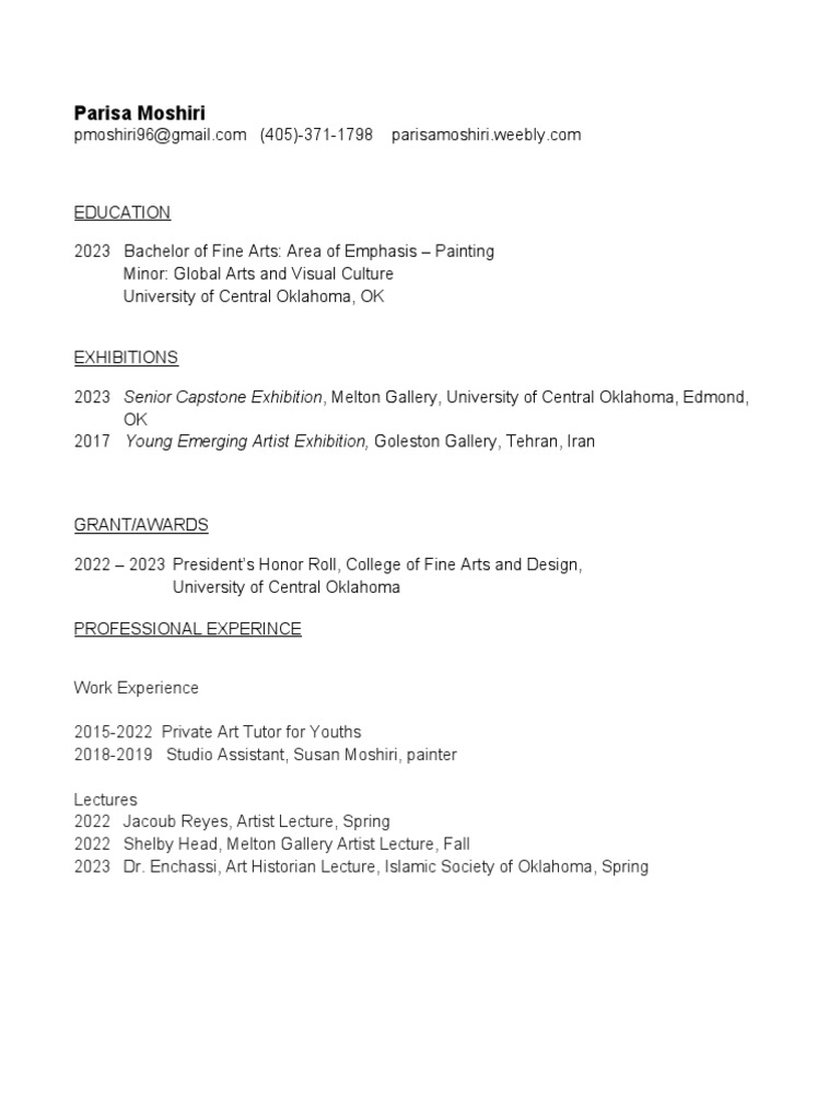 Resume Group Work | PDF