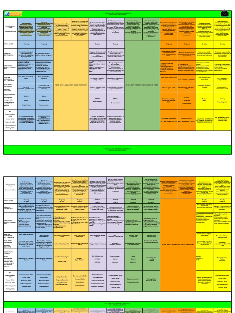 Ilk Yillar Programi Pyp | PDF