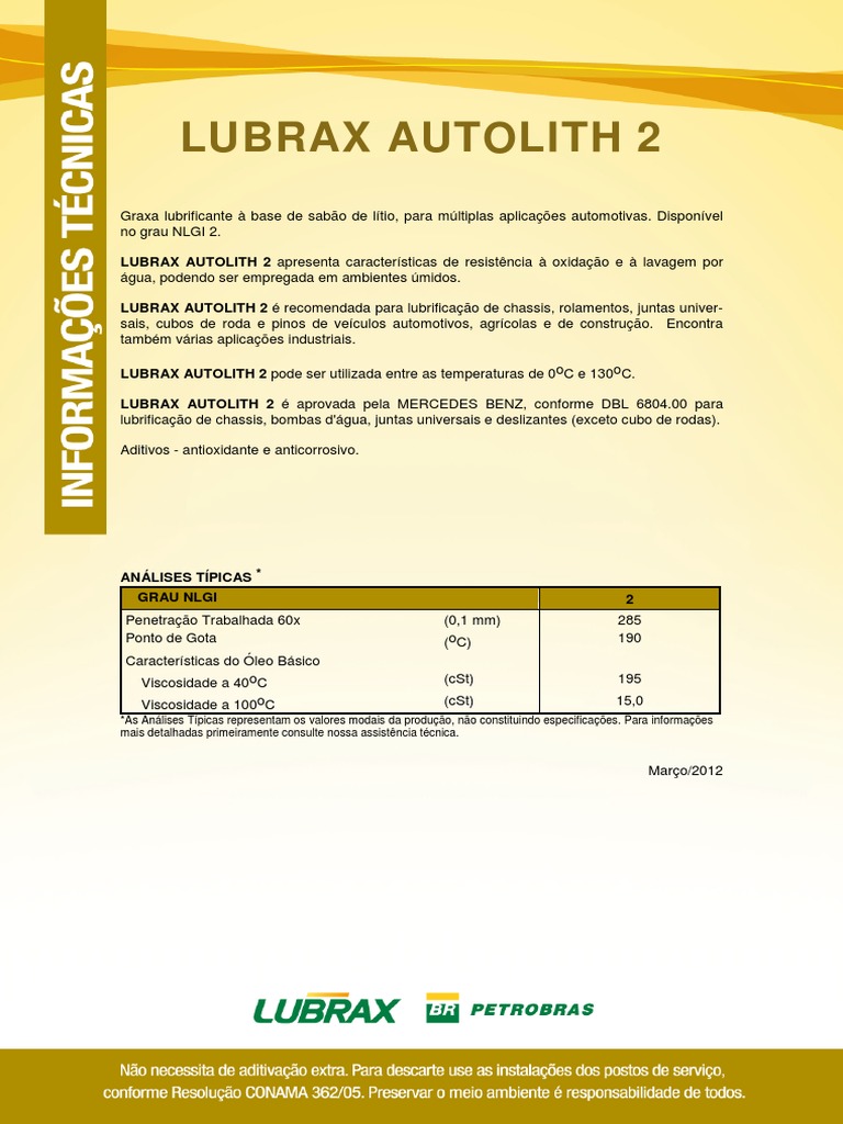FT Lub Auto Graxas Autolith 2 Esp | PDF